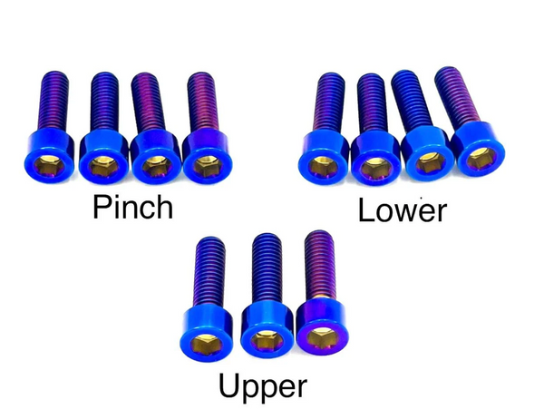 Fox 40 and Bomber 58 Fork Titanium (Set of 12) – axbolts
